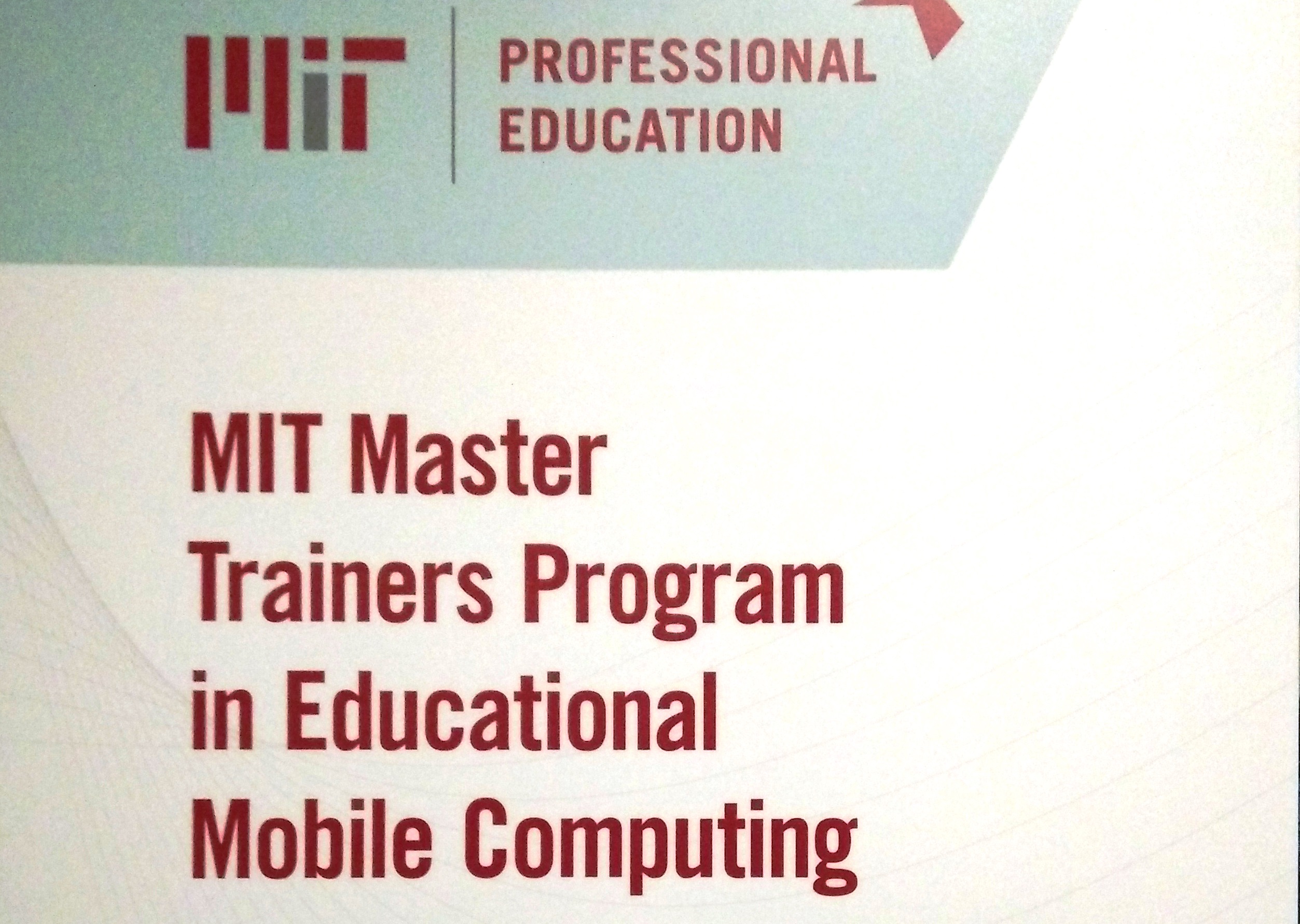 [MIT Trainer's Program in Educational Mobile Computing] 第一天 - CAVEDU教育團隊技術部落格
